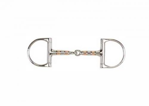 Horse Bits - D-Ring Copper Roller Snaffle Bit